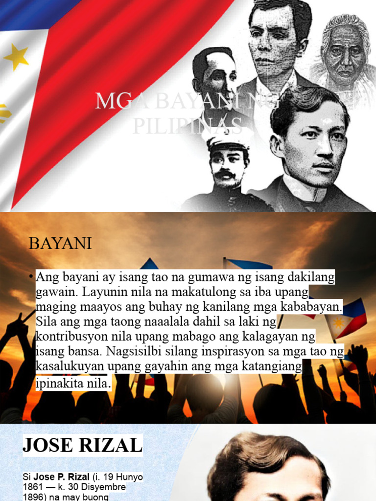 Mga Bayani Ng Pilipinas | PDF
