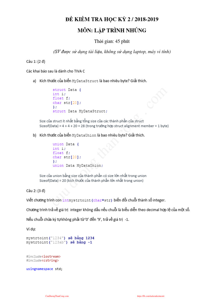Lap-Trinh-He-Thong-Nhung - Bui-Quoc-Bao - Dektmau - (Cuuduongthancong - Com) | PDF