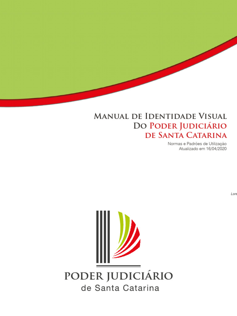 Manual de Identidade Visual do Poder Judiciário de Santa Catarina | PDF ...
