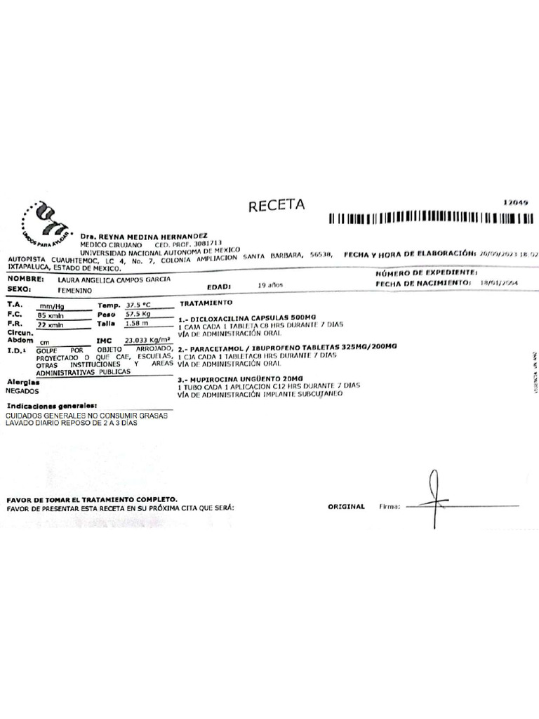 RECETA | PDF