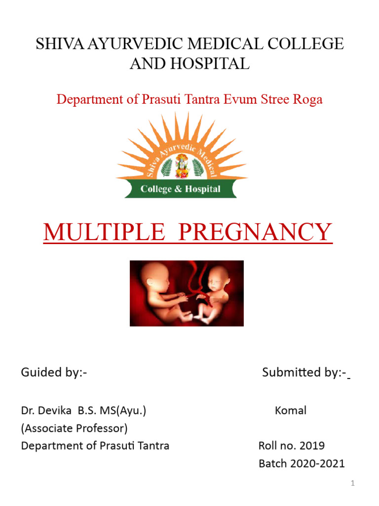 Multiple Pregnancy | PDF | Multiple Births | Twin