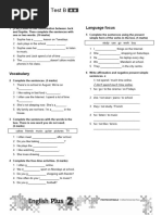 English Plus 2 Unit 1 Standard Test A | PDF
