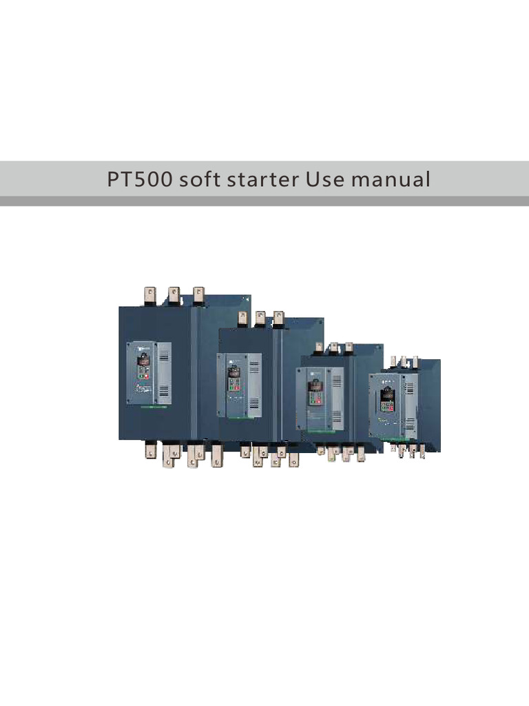PT500 Soft Starter Use Manual | PDF | Electric Power | Electromagnetism