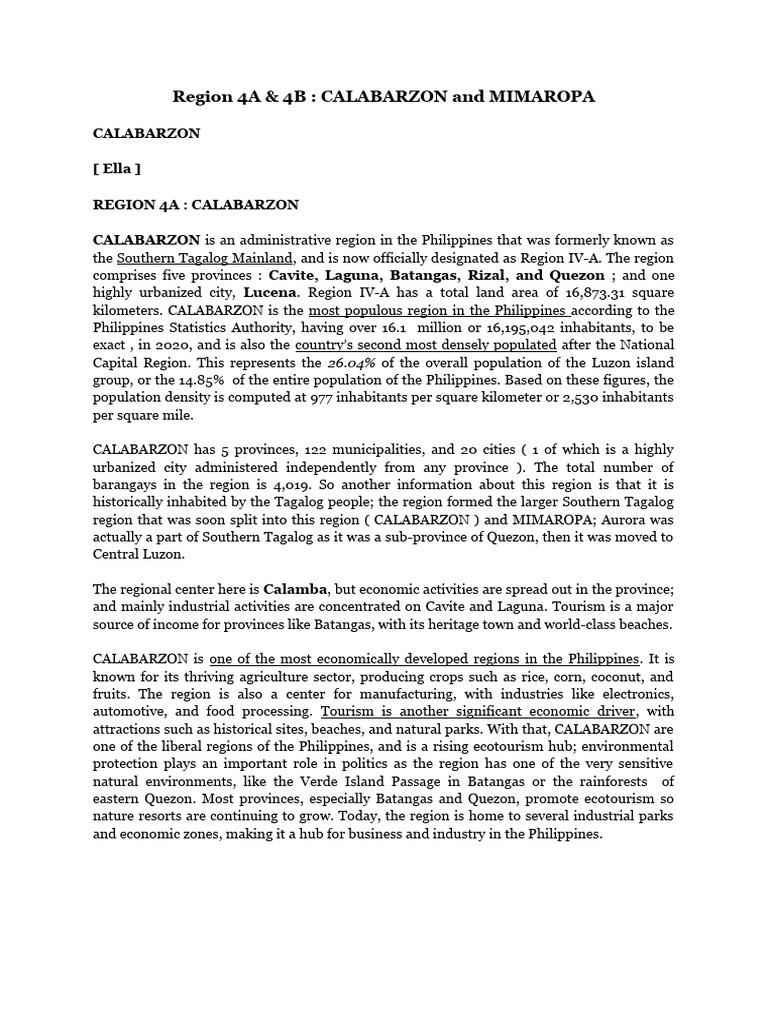 Region 4a & 4B | PDF