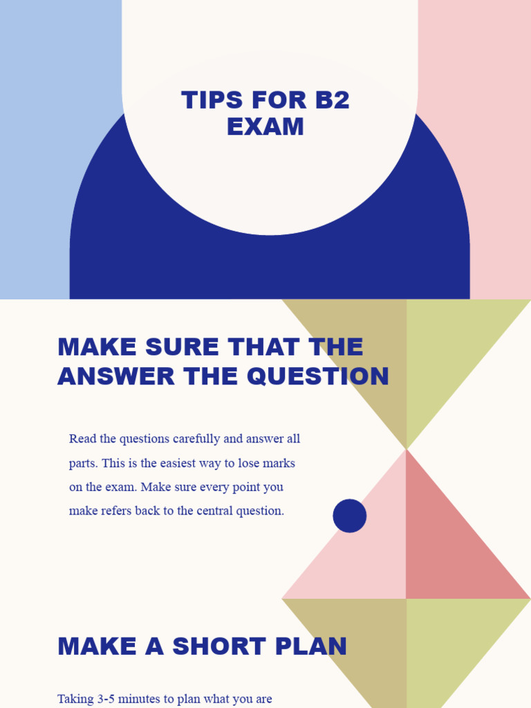 Tips For B2 Exam | Download Free PDF | Learning | Cognition