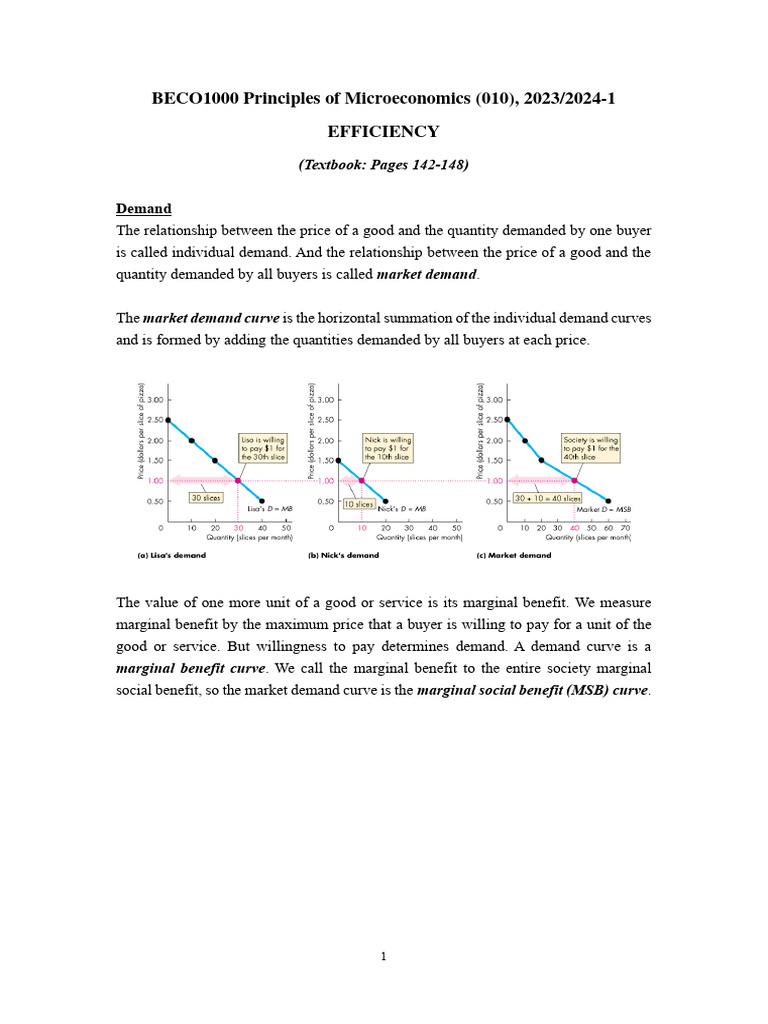 T5 Efficiency | PDF | Economic Surplus | Demand