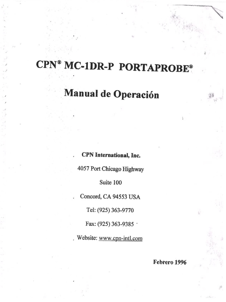 Manual CPN MC-1DR-P | PDF