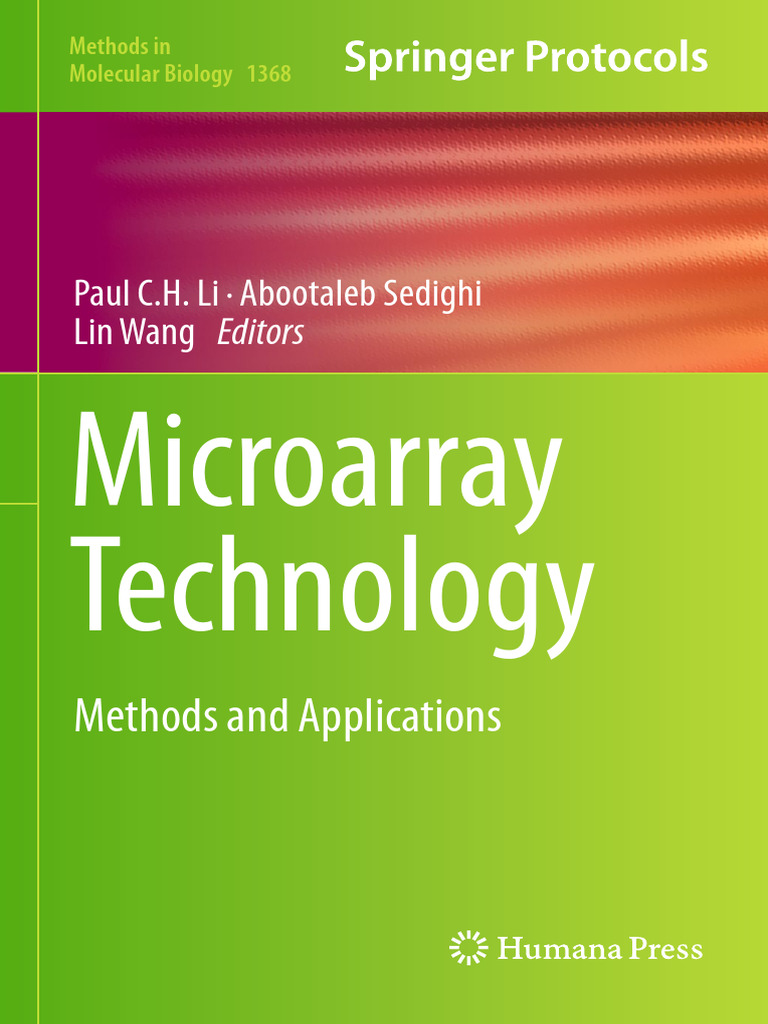 Parisot Et Al. - 2016 - Microarray Technology Methods and Applications | PDF | Dna Microarray ...