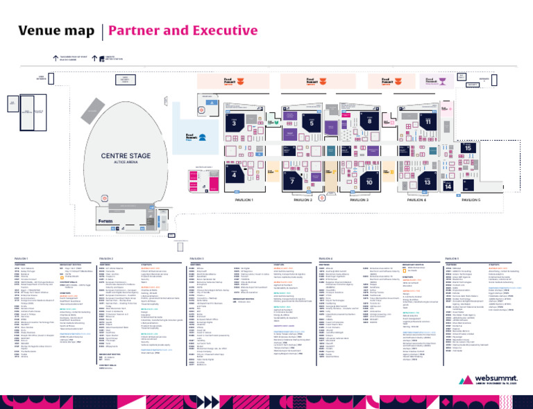 WebSummit 23 Venue Map - Partners | PDF