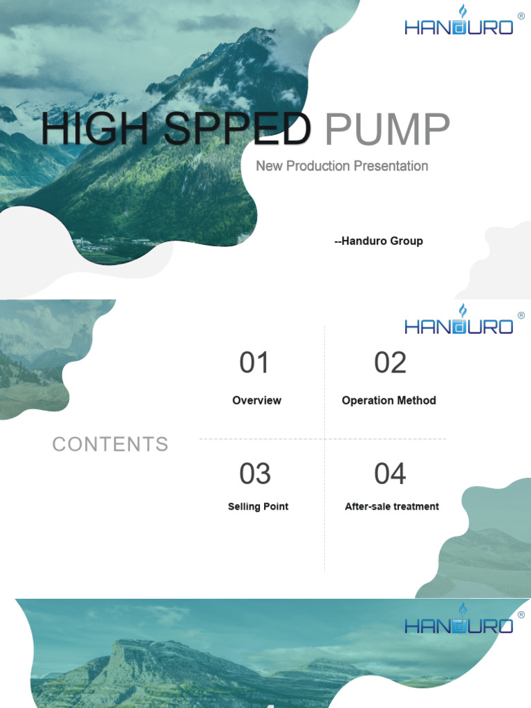 High Speed Pump Introduction | PDF | Pump | Power Supply