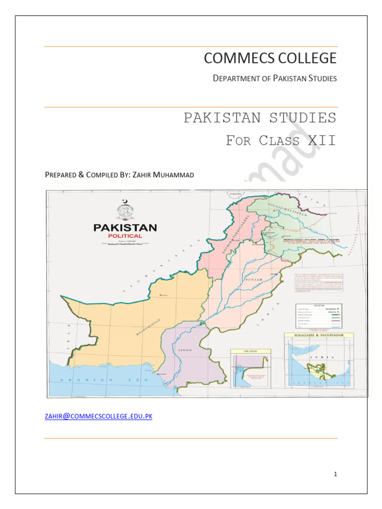 Notes PST 2021 | PDF | Two Nation Theory | Subtropics