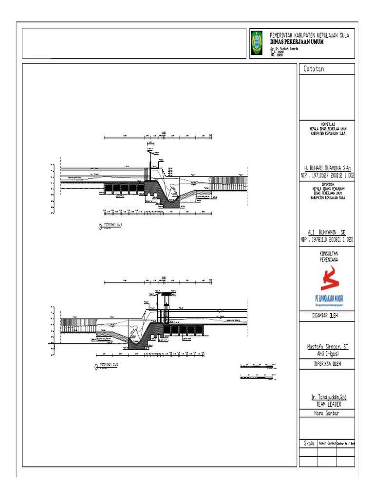 Riverbed Cross-Section Diagram | PDF