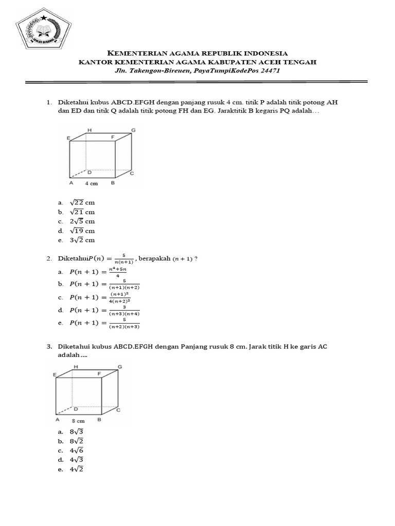 Soal Semester Ganjil Kelas Xii 2023-2024 | PDF | Seni | Sains & Matematika