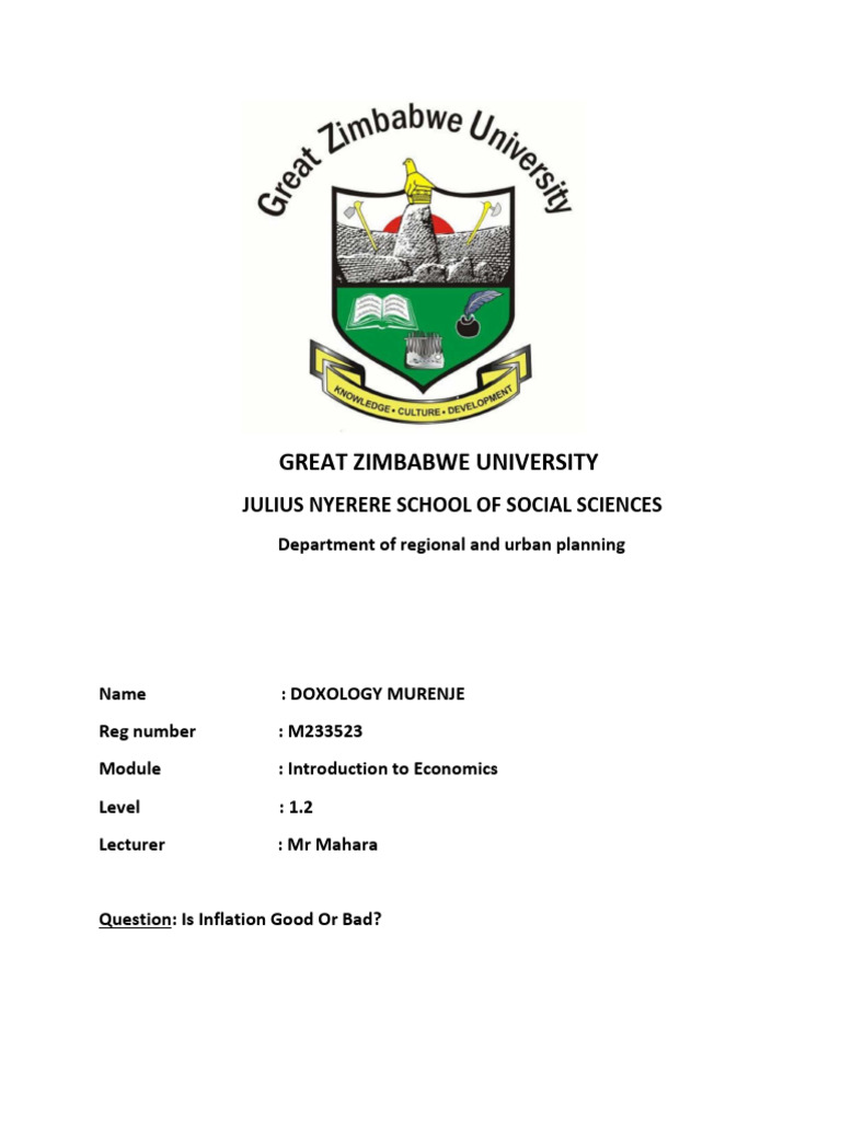 Inflation Assignment | PDF | Cost Of Living | Inflation