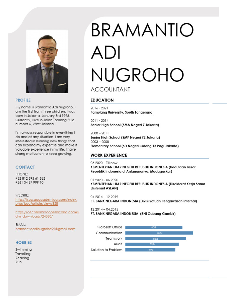 CV Bramantio Adi Nugroho | PDF