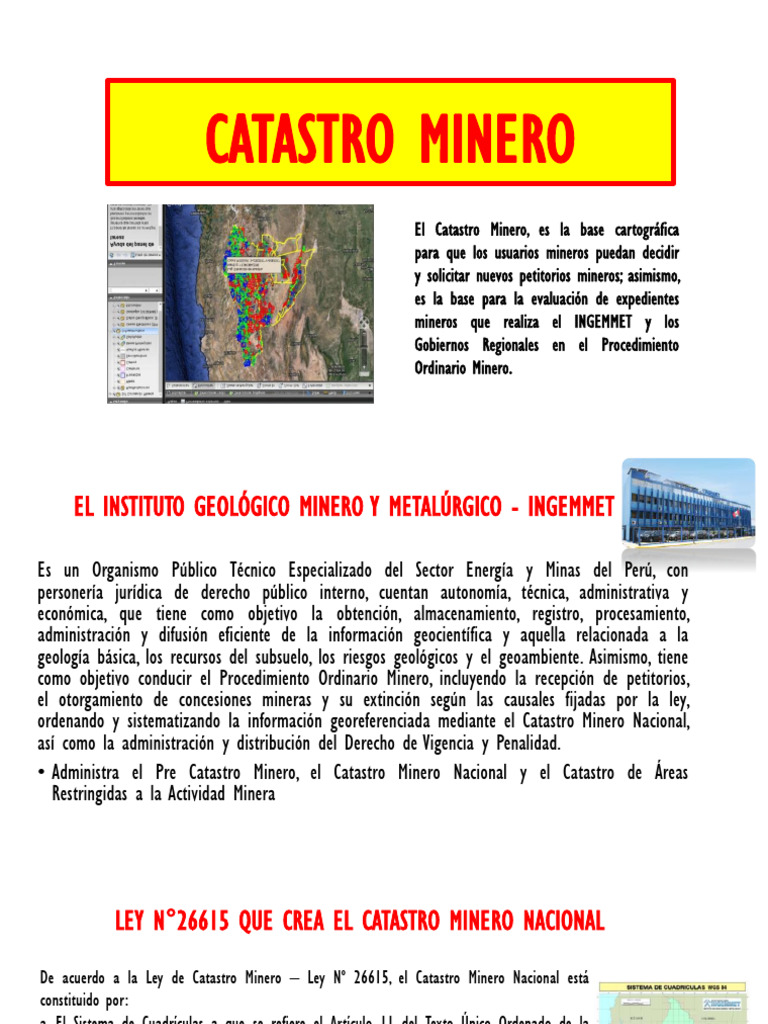 Catastro Minero y su Impacto en Perú | PDF | Propiedad | Minería