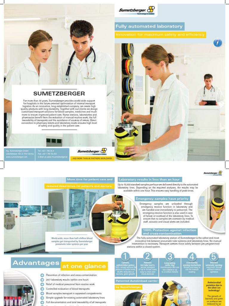 Brochure - Fully Automated Laboratory | Download Free PDF | Transport ...