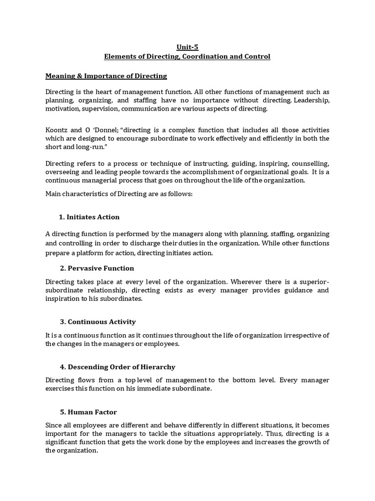 BM110 Unit 5 | Download Free PDF | Leadership | Communication