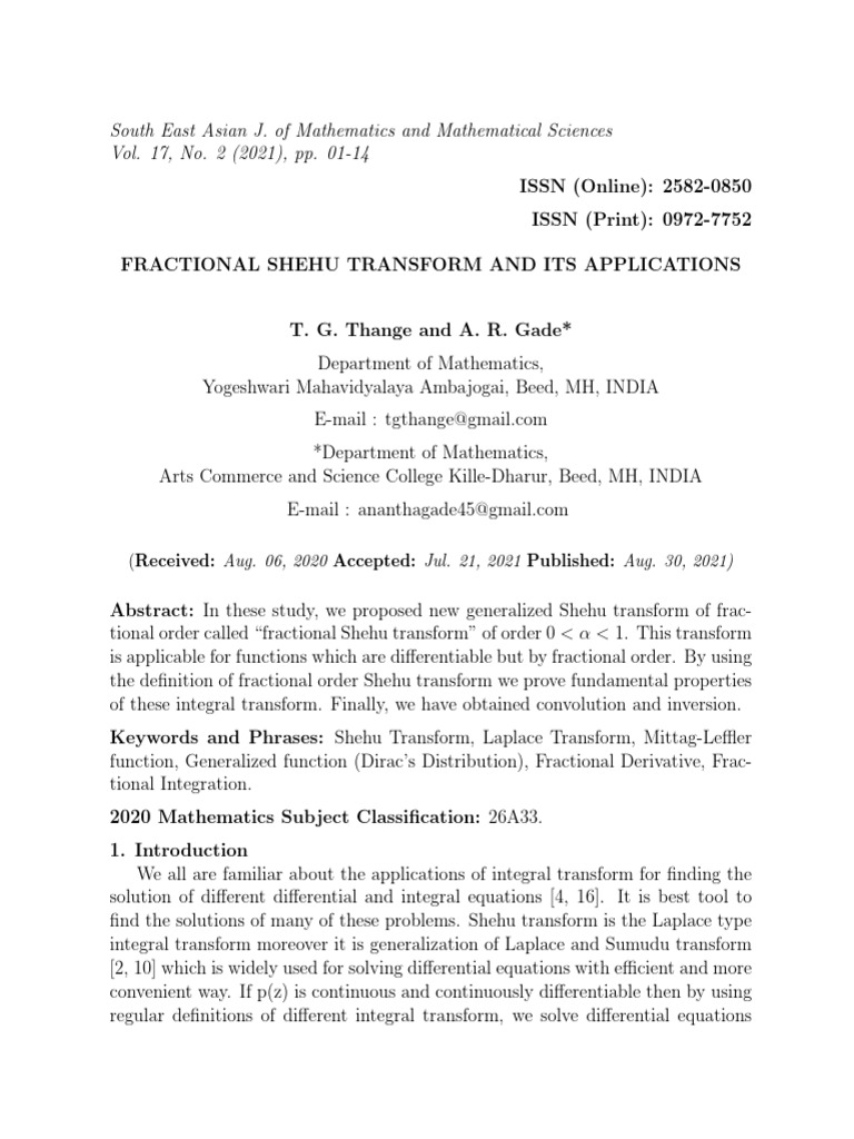 Fractional Pdf Calculus Mathematical Physics