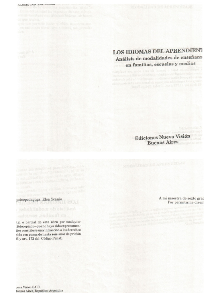 Los Idiomas Del Aprendiente. A.Fernandez. Parte 1 | PDF