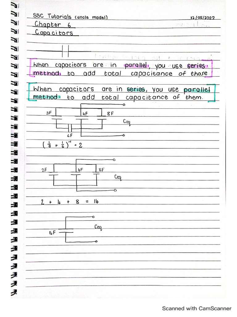 SSC Chapter 6 (Capacitors+Inductors) | PDF