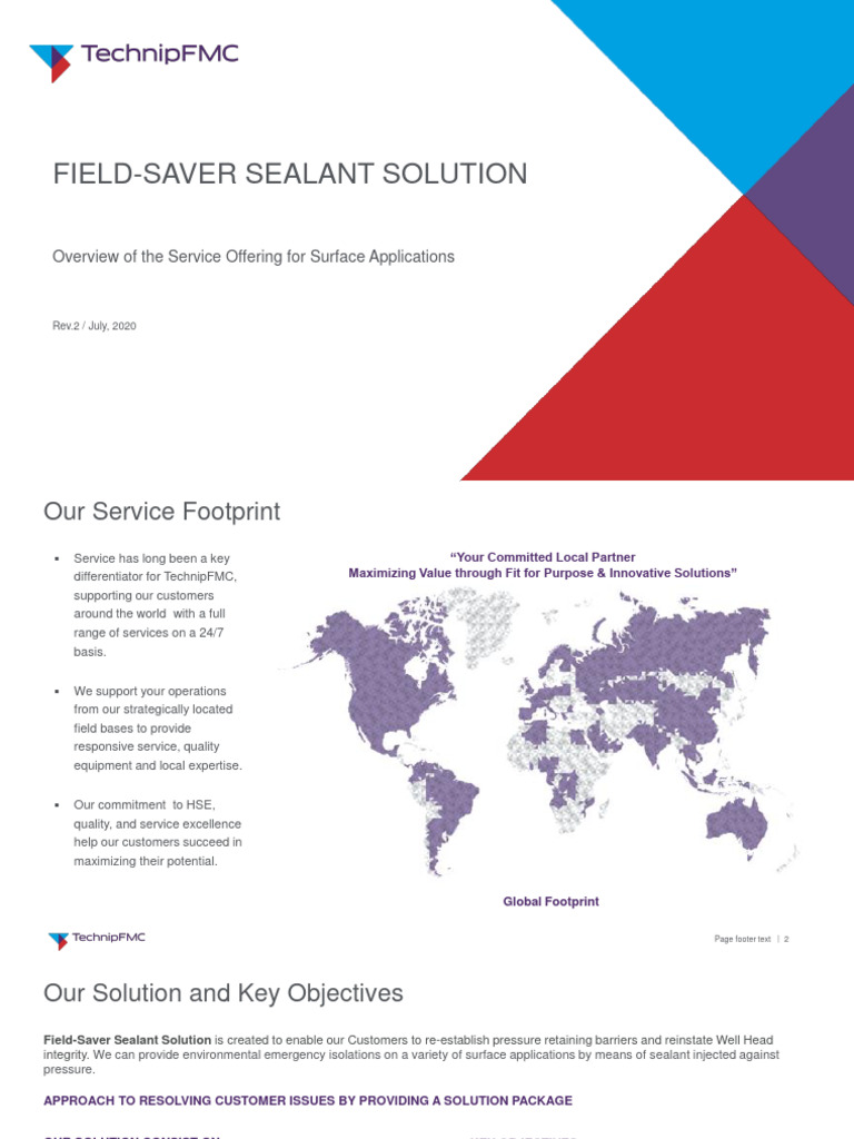 5.3-FIELD-SAVER SEALANT SOLUTION-REV.2 | PDF | Pump | Pressure