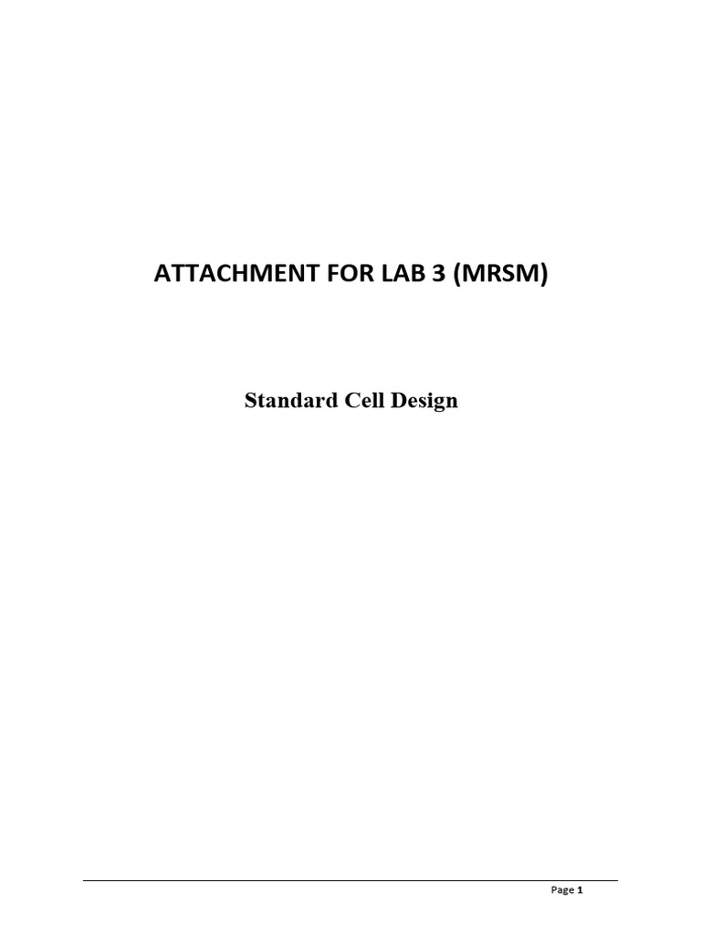 3attachmentforlab2lab Guide Standardcelldesign | PDF | System Software ...