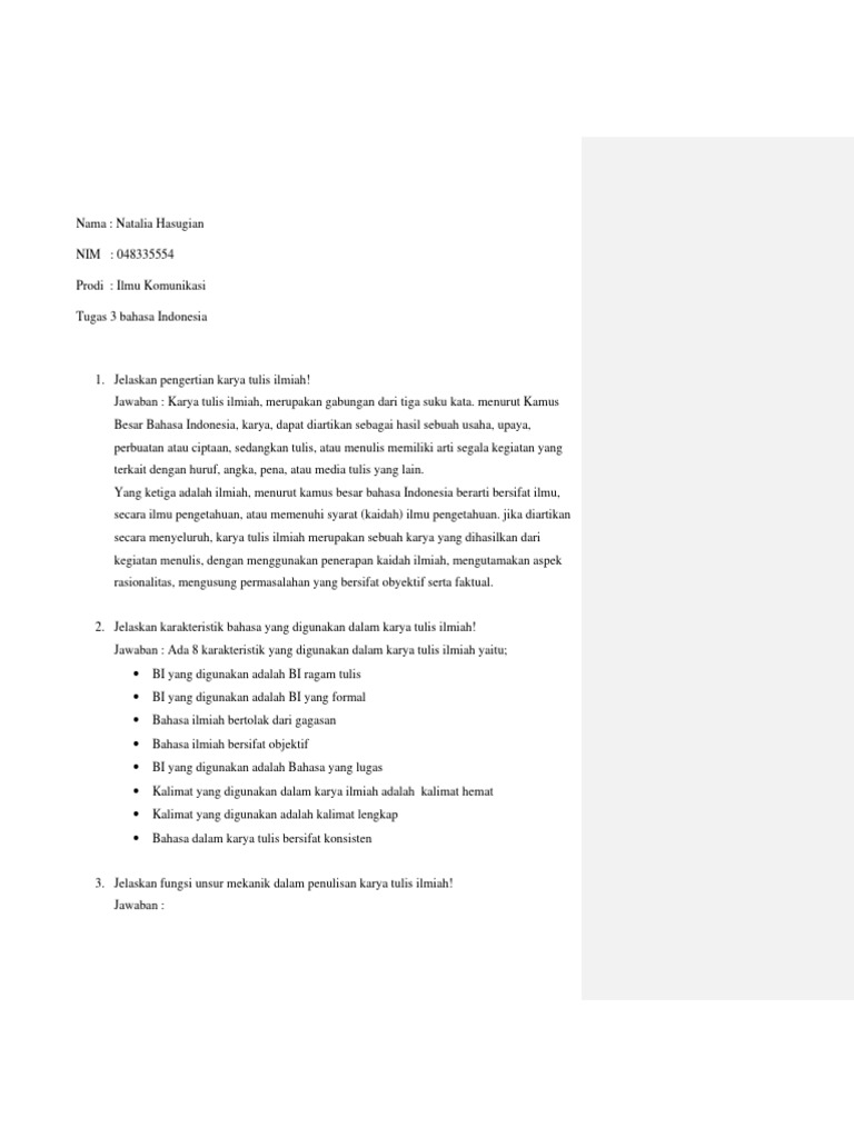 Tugas 3 Bhs Indo | PDF | Karier & Perkembangan