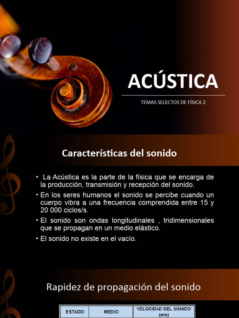 Introducción a la Acústica Física | PDF | Sonido | Acústica