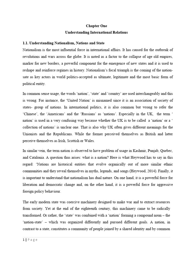 Global Affairs ODa Bultum University | PDF | International Relations | State (Polity)