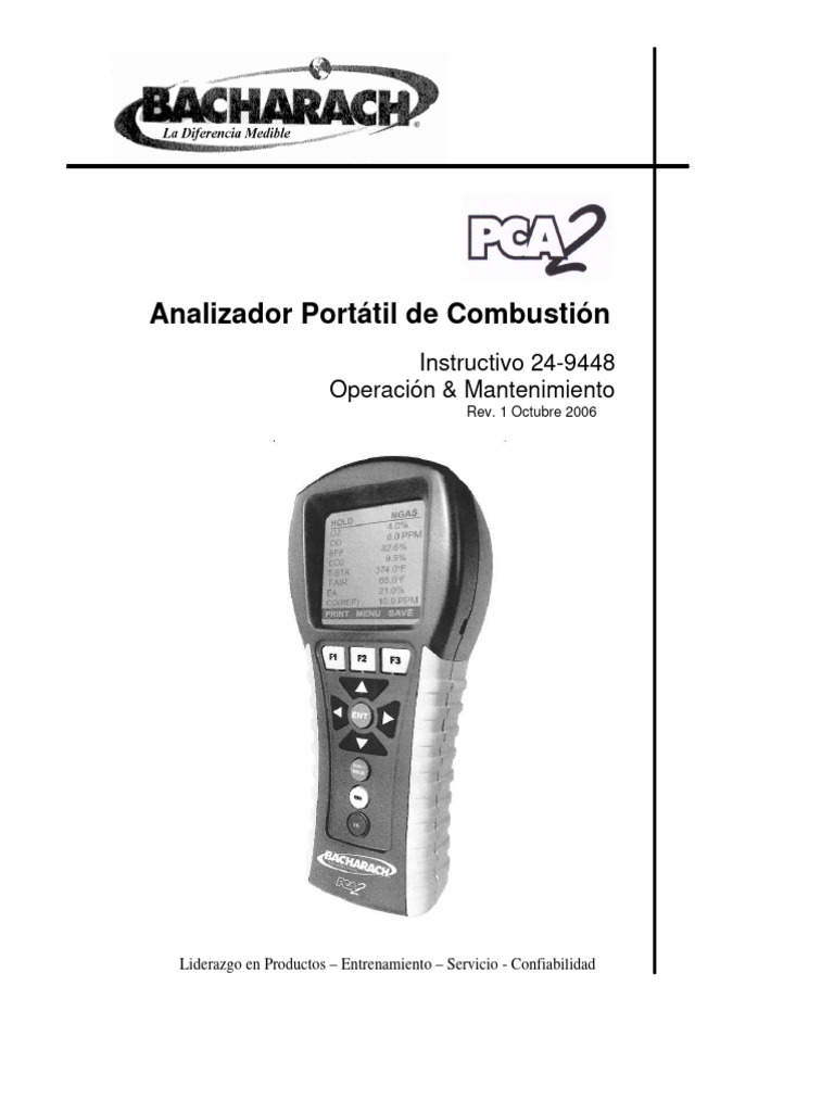 Pca 2 Manual de Operacion Español | Descargar gratis PDF | Dioxido de nitrogeno | Dióxido de carbono