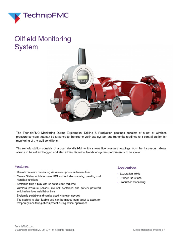 Oilfield Monitoring System - Datasheet - 06.19 | PDF | Wireless | User ...