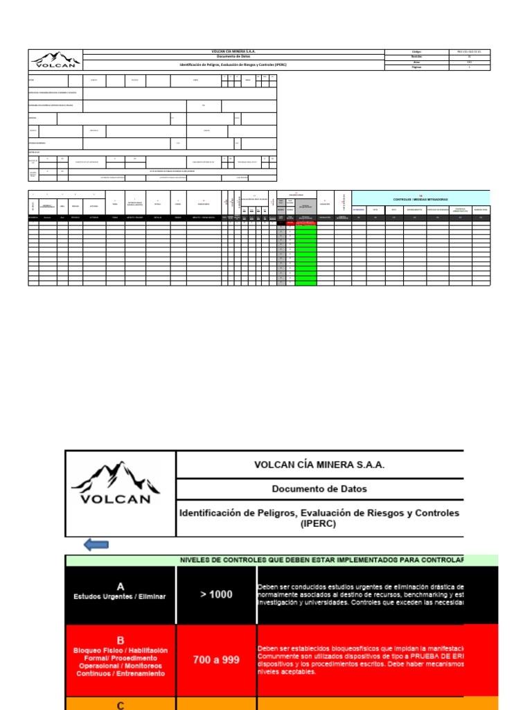 REG-VOL-GLO-01-01 Planilla Matriz IPERC BASE | PDF REG-VOL-GLO-01-01 Planilla Matriz IPERC BASE | PDF