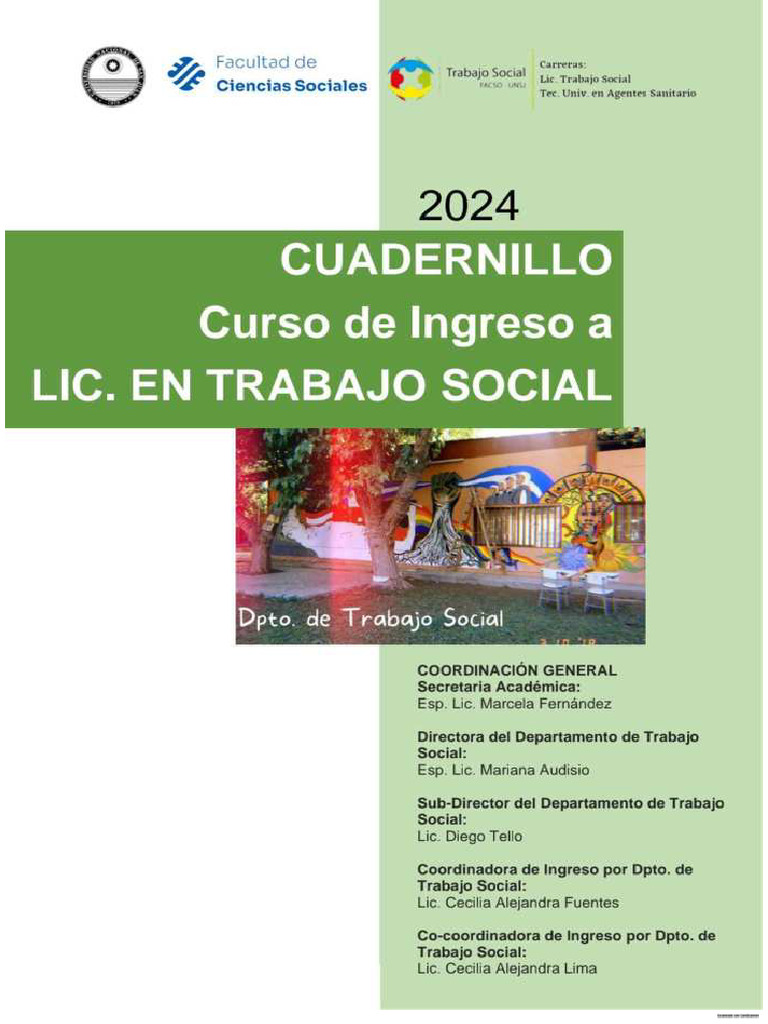 CUADERNILLO - TRABAJO SOCIAL-2024 - Compressed Extreme | PDF