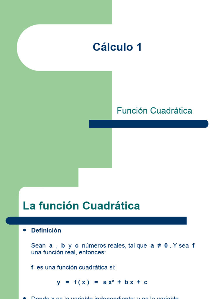 11 FunciA N CuadrA Tica | PDF | Función (Matemáticas) | Objetos matemáticos