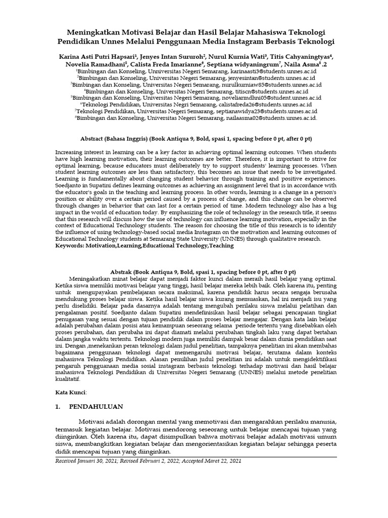 Artikel Bahasa Indonesia Kelompok 1[1].Revisi | PDF