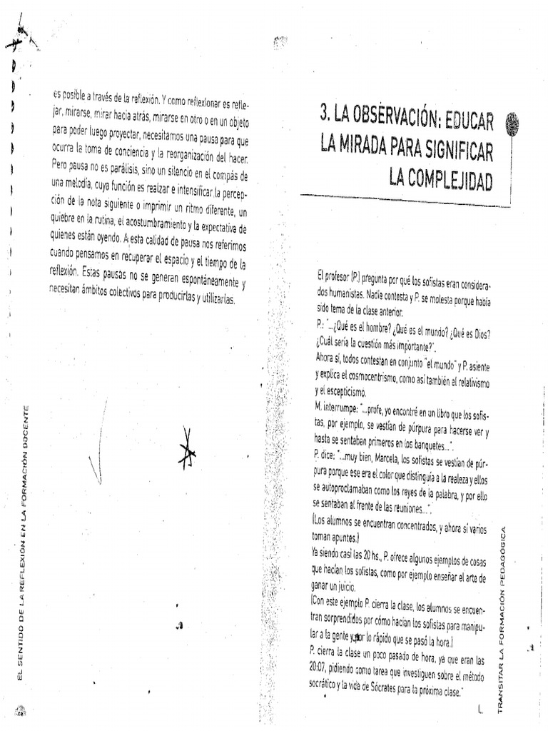 LA OBSERVACIÓN. Educar La Mirada | PDF