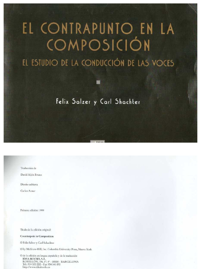 Libro de Contrapunto en La Composicion Felix Salze | PDF