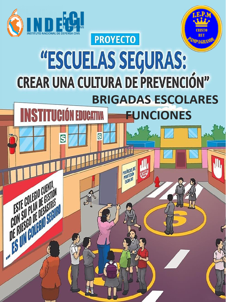 Brigada Escolares Funciones | PDF | Primeros auxilios | Riesgo