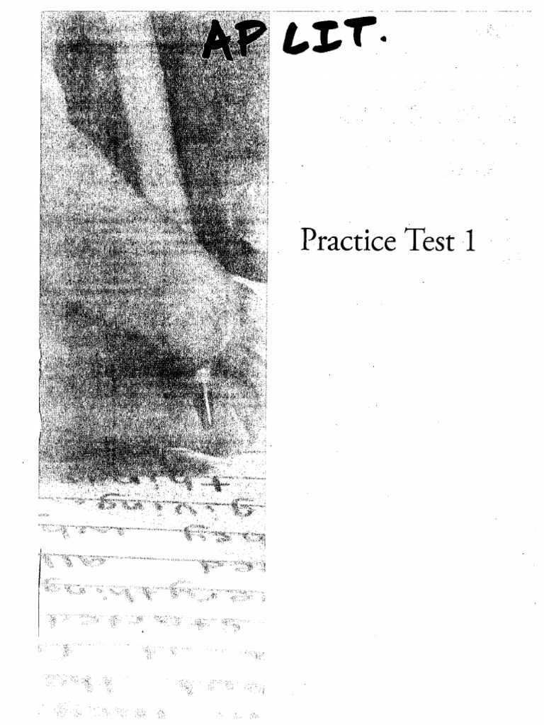 AP Lit Practice Test | PDF