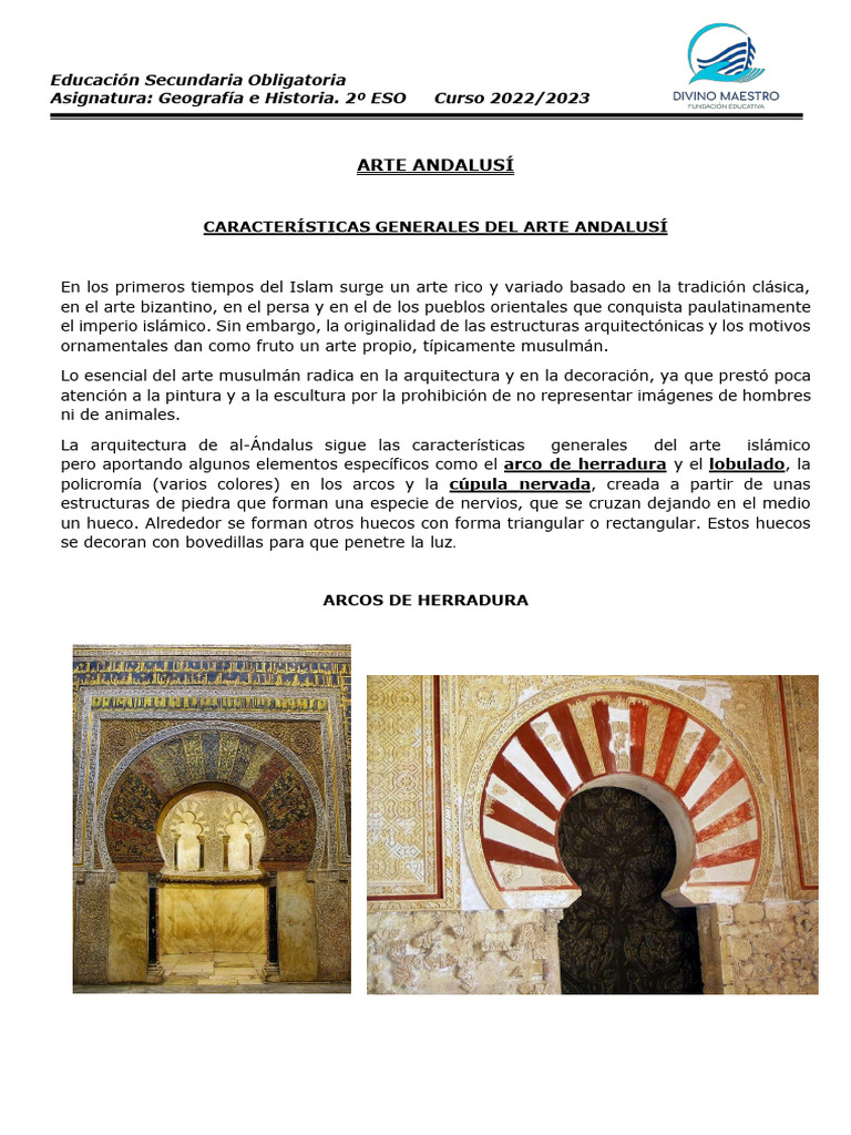 Características del Arte Andalusí | PDF | Mezquita | Al Andalus