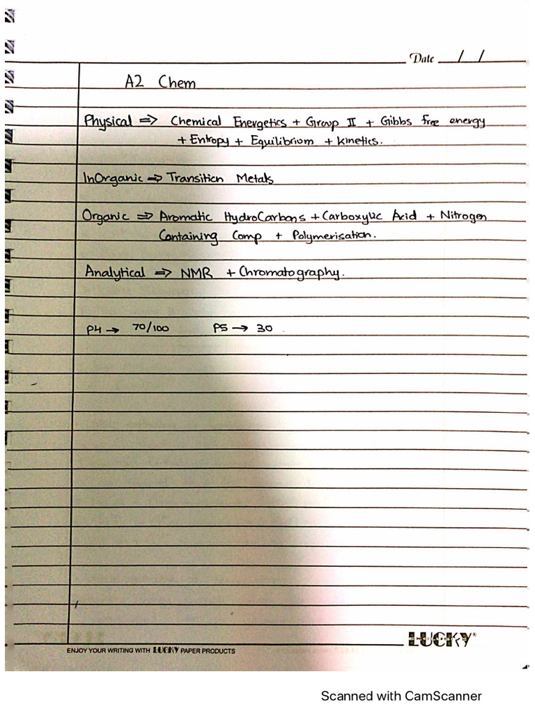 Chemistry Chapter 1 | PDF
