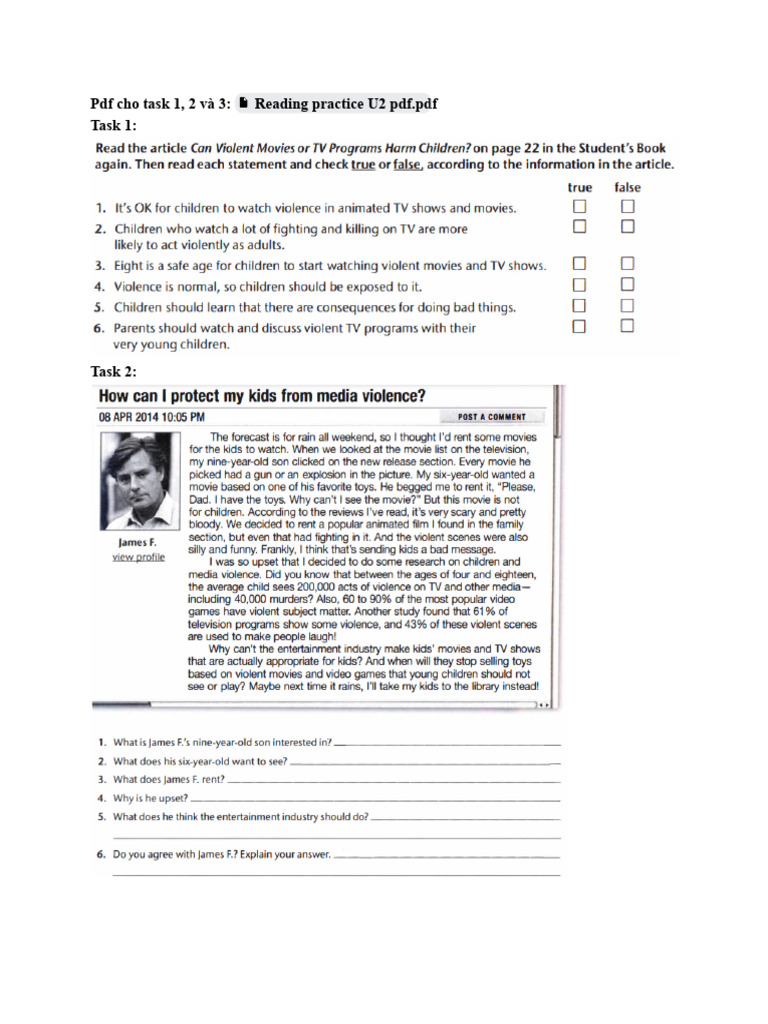 Reading Practice U2 | PDF