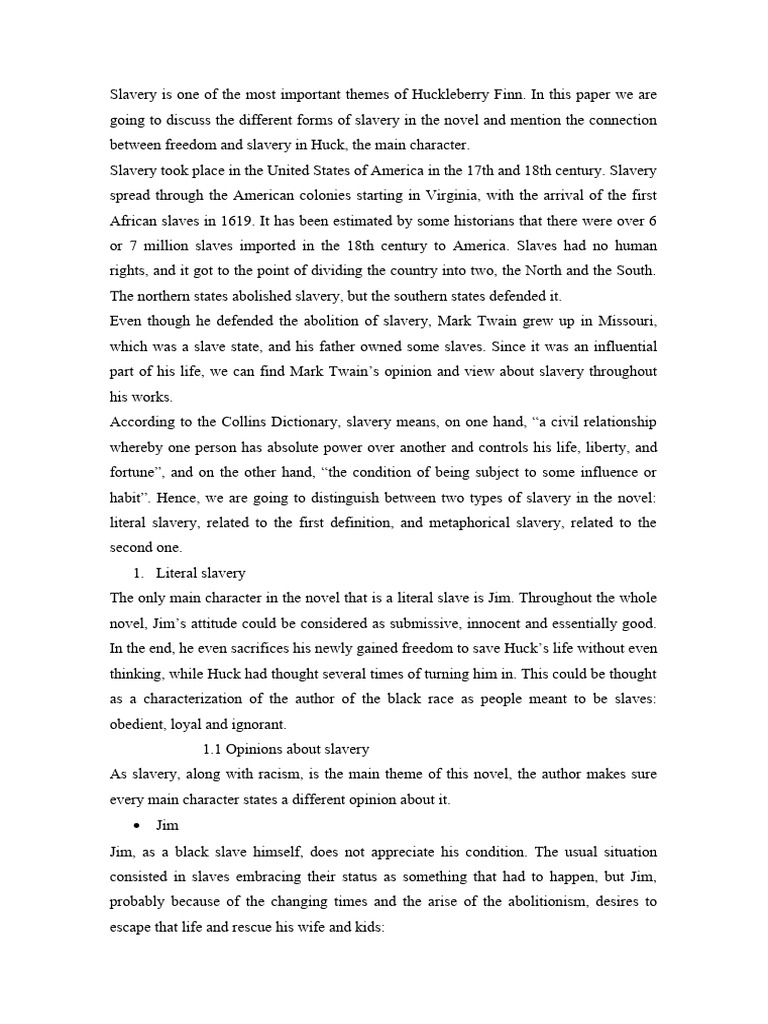 Essay Huckleberry Finn | PDF | Huckleberry Finn
