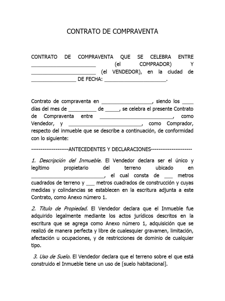 Contrato de Compraventa | PDF | Derecho contractual | Consentimiento