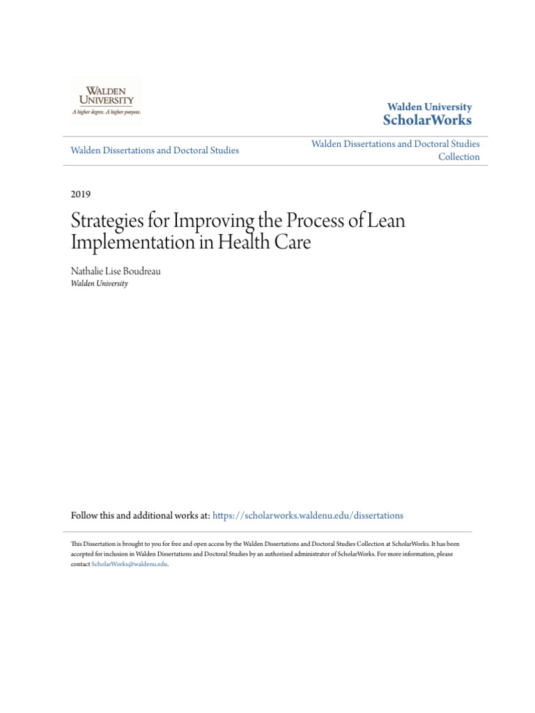 Strategies For Improving The Process of Lean Implementation in He | Download Free PDF | Lean ...