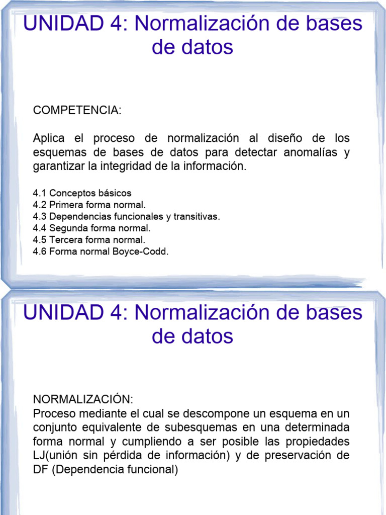Normalización de Bases de Datos | PDF | Informática | Gestión de ...