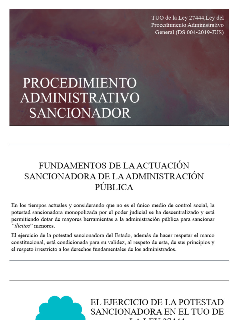 Sesion Ii - Procedimiento Administrativo Sancionador | PDF | Estatuto de limitaciones | Debido ...