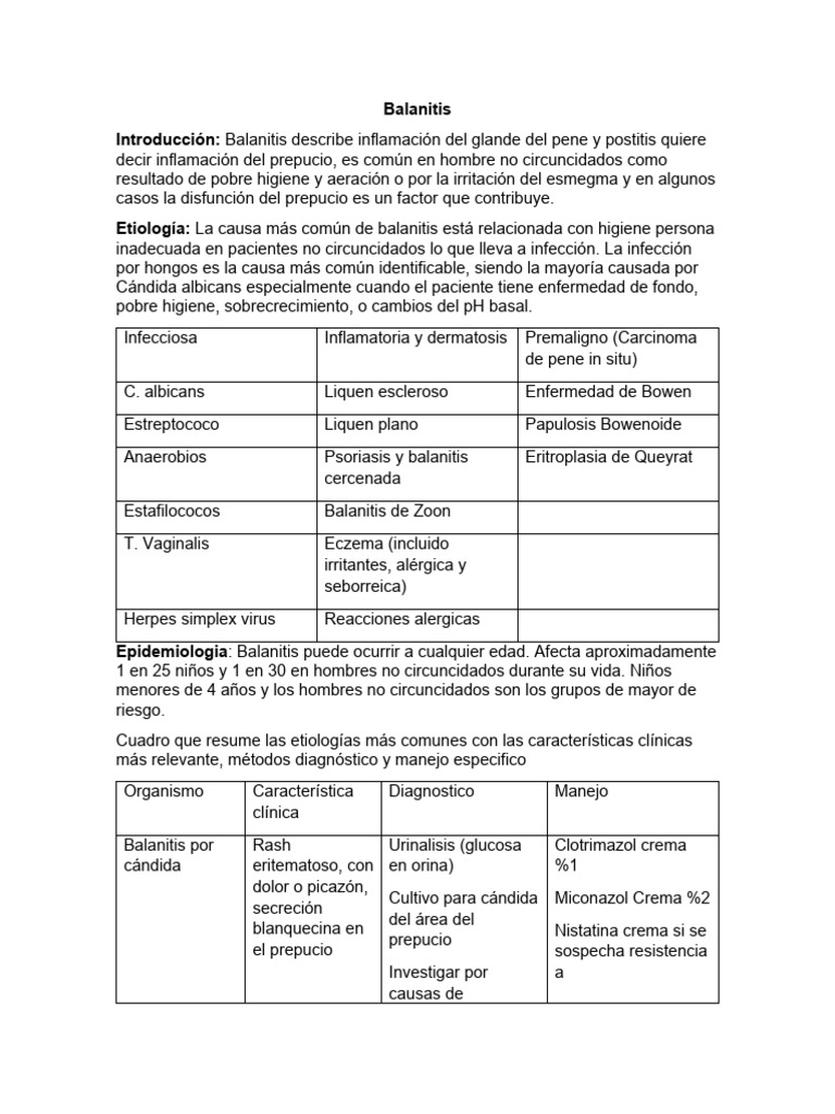 26 Balanitis | PDF | Enfermedades y trastornos | Especialidades Medicas