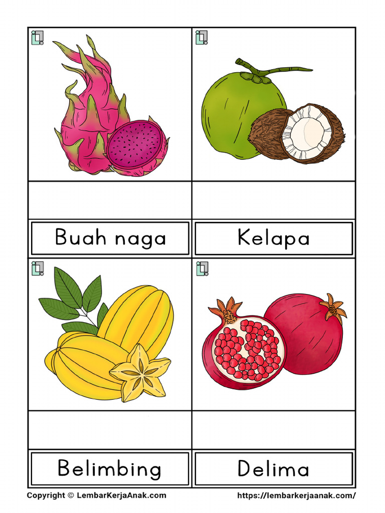 Buah Naga - Kelapa - Belimbing - Delima | PDF